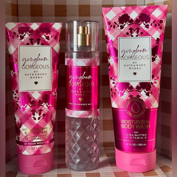 Bath & Body Works | Bath & Body | New Bbw Gingham Gorgeous 3 Piece Set ...